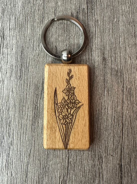 Birth Flower Keychain Set – Mika Goshien Designs